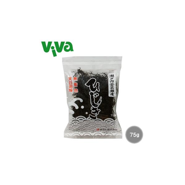 ■商品名： ひじき■内容量： 75g■原材料：ひじき■賞味期限： 製造日より1年■保存方法： 直射日光、高温多湿を避けて冷暗所に保存してください■販売元： まるも株式会社
