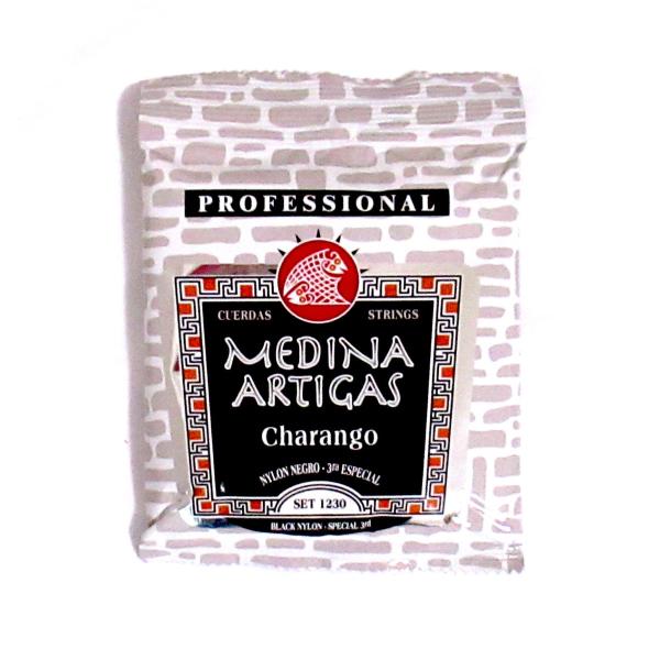 チャランゴ専用弦　【MEDINA ARTIGAS 1230】メディナ・アルティガス素材：ナイロン色：【黒＆3コースの太弦のみナイロン巻き弦】製造国：アルゼンチン※本場南米最大級の弦メーカー、メディナ・アルティガス※3コースの太弦はナイロン巻...