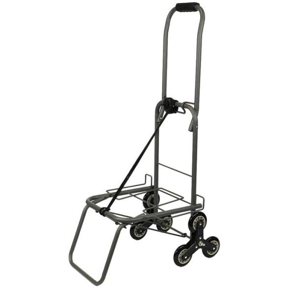 ■素材 本体:スチール、持ち手:ポリプロピレン、タイヤ:PVC、ホイール:ポリプロピレン、ロープ:合成ゴム■原産国中国■採寸‐:使用時サイズ幅405×奥行425×高さ995mm、収納時サイズ幅405×奥行210×高さ640mm、耐荷重約40kg