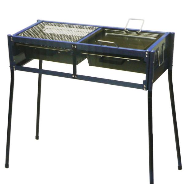 【仕様】組立サイズ(約): 幅69×奥行30×高さ35cm/70cm収納サイズ(約): 幅69×奥行30×高さ16.5cm網サイズ(約): 幅30×奥行26.5cm(1枚あたり)鉄板サイズ(約): 幅30×奥行26.5cm    重量(約)...