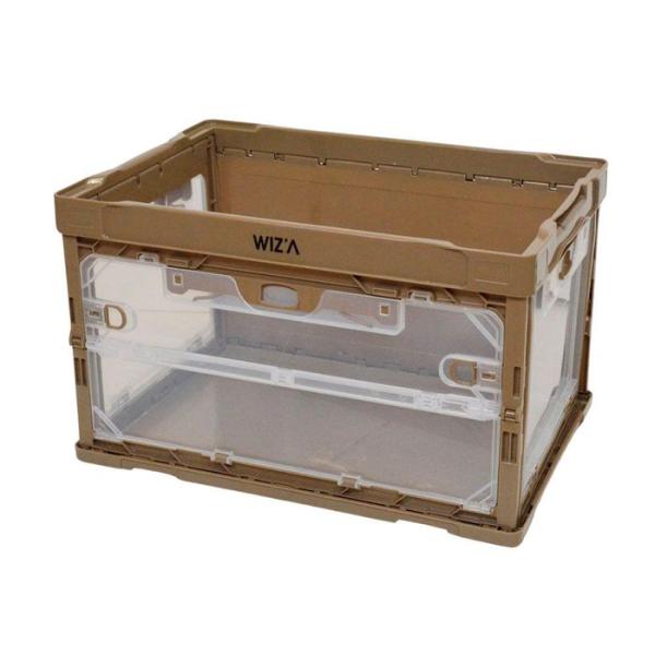 ■採寸容量：50L:商品サイズ（外寸）（約）幅520×奥行366×333ｍｍ、商品サイズ（内寸）（約）幅495×奥行335×314ｍｍ、容量50L、重量（約）1890g特長●長面1か所・短面2か所に扉を設置●扉部にクリアスモーク加工●開閉部...