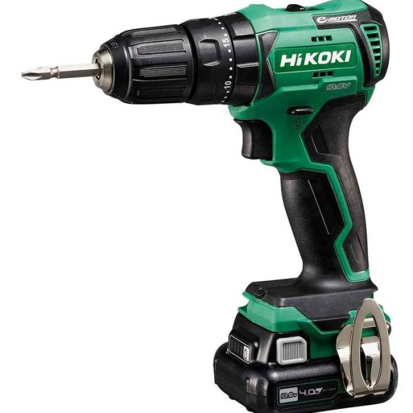 ■採寸DV12DD (2LS):電圧10.8V、最大トルク高速15／低速38N・ｍ、クラッチ20段、穴あけ能力モルタル8鉄工10／木工29mm／アルミ12mm、回転数高速1,700／低速440