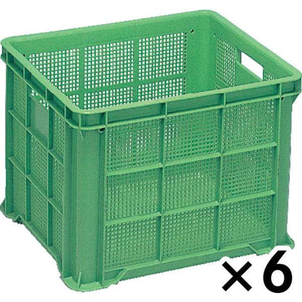 【仕様】●生産国: 日本●品番: 106200●色: グリーン●外寸: 484×414×372mm ●内寸: 448×378×367mm ●有効内寸 : 443×373×357mm ●圧縮荷重 : 22.3kN(2275kgf) ●材質: ...