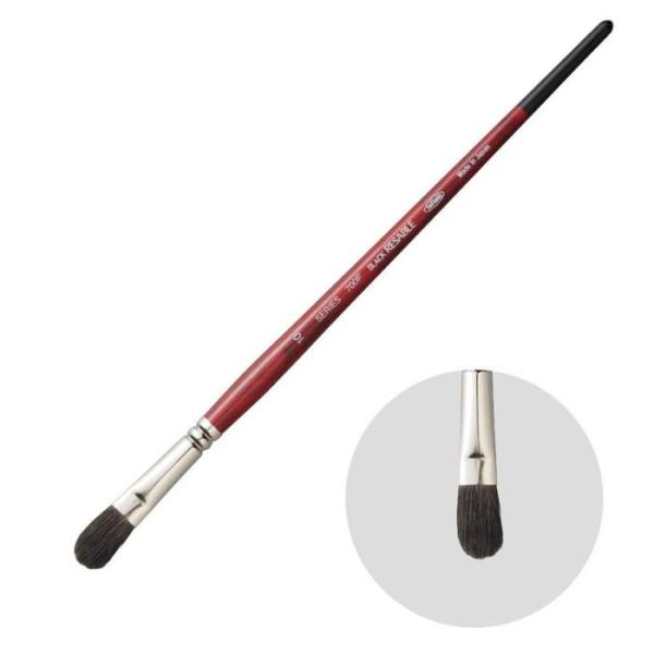 ■採寸700F-10:良質のリス毛に特殊処理されたリセーブル毛の特質を加え、絵具含みが良くソフトな描き味を実現。繊細さが求められる水彩画に最適の筆です。たっぷりとした量感の筆。ぼかしなどの表現に最適です。日本製。●＜仕様＞●穂先の形状：フィ...