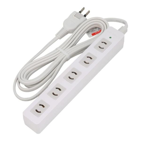 ■原産国中国■採寸3.0m:AC差込口定格125V 15A、使用温度範囲-10℃〜40℃、規格合計1500Wまで、コード長3m