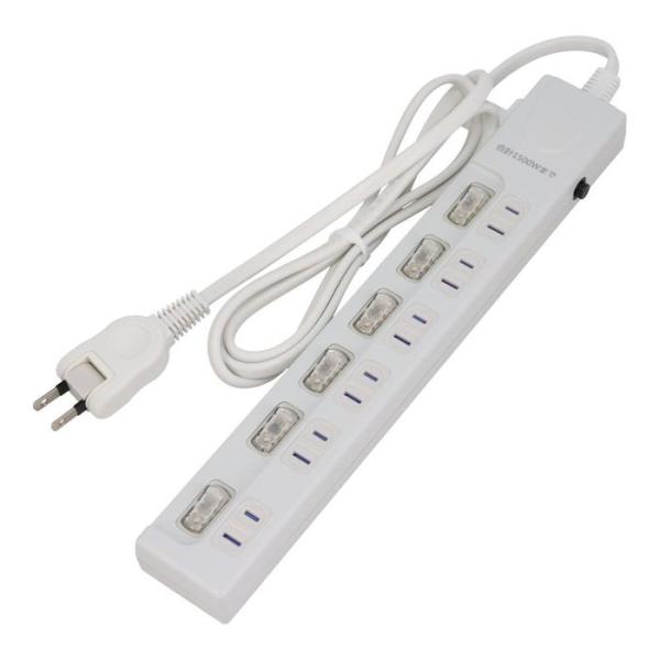 ■原産国中国■採寸1.5m:定格AC125V 15A、規格合計1500Wまで、コード長1.5m