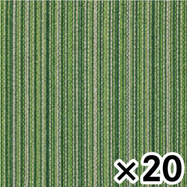 仕様●生産国: 日本●サイズ: 約50×50×0．7ｃｍ●品番: ＧＡ5557●色柄: グリーン特長●深みのある色合いのストライプで、高級感と落ち着きのある印象のタイルカーペットです。JANコード●2977052321002