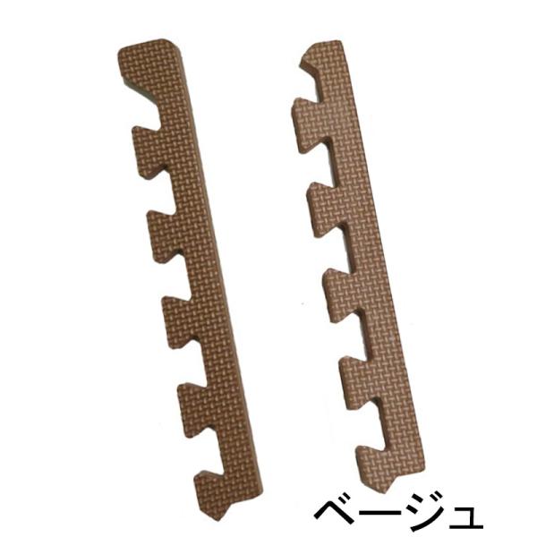 【仕様】生産国: ベトナム製重量: (約)63gサイズ: コーナー/約32.3×4×厚さ1.2ｃｍ、サイド/約30.3×4×厚さ1.2ｃｍ材質: PE内容: サイド縁4本＋コーナー縁4本【特長】ソフトマットと組み合わせる使用すると見た目がき...