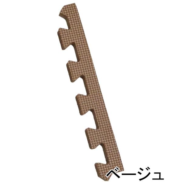 【仕様】生産国: ベトナム製重量: (約)35gサイズ: 約30.3×4×厚さ1.2ｃｍ材質: PE内容: サイド縁4本組【特長】ソフトマットと組み合わせて使用すると見た目がきれい隙間にホコリなど入りにくいつなげるソフトマット、大判つなげる...