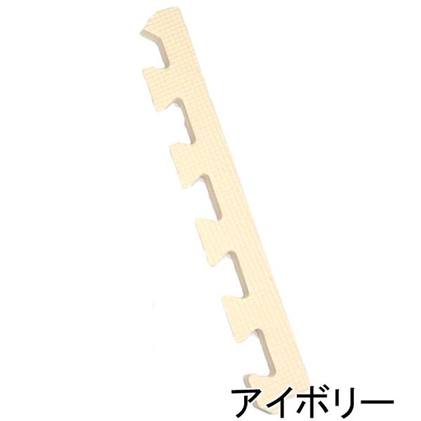 【仕様】生産国: ベトナム製重量: (約)35gサイズ: 約30.3×4×厚さ1.2ｃｍ材質: PE内容: サイド縁4本組【特長】ソフトマットと組み合わせて使用すると見た目がきれい隙間にホコリなど入りにくいつなげるソフトマット、大判つなげる...