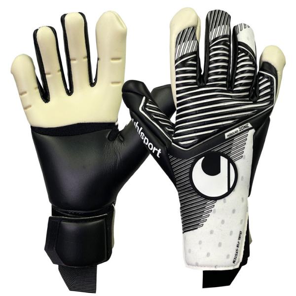 uhlsport 限定モデルパワーライン アブソルートグリップ ハーフネガティブホワイト・ブラックのコンビネーションでアブソルートグリップに異次元の屈曲性を生み出す「フレックスカット」を採用した最新カットモデル。■フレックスカット■リバウン...