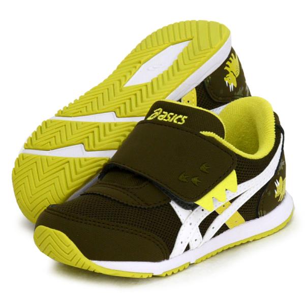 asics アイダホ BABY KT-ES 5  扇形のつま先部分は足ゆびをのびのびと動かすことができ、踏ん張りやすいのが特徴です。アウターソールは、足の屈曲位置に合わせて溝を配置した「フレックスグルーヴ」を採用。足の動きにしなやかに追従し...