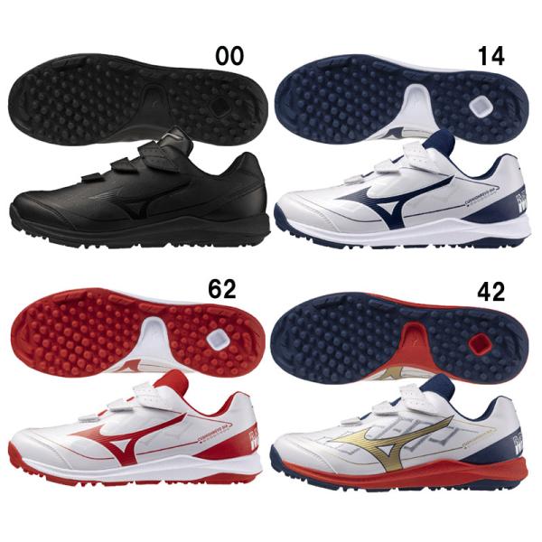 MIZUNO クッションレボダイア トレーナー ユニセックス グリップ力と足への優しさを追求。クッションレボシリーズの野球専用トレシュー。■素材甲材：人工皮革底材：合成底■質量：約305g（27.0cm片方）■サイズ：23.0〜29.0、3...