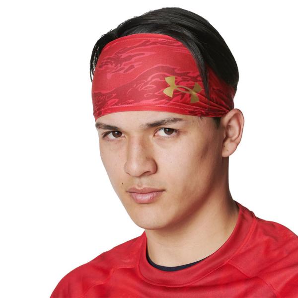 UNDER ARMOUR ノベルティ ヘッドバンド（ベースボール/MEN）汗のひとしずくや髪の毛一本でさえも、時には練習の妨げになる。気になる前に装着して少しでもより良いトレーニングを。伸長性に優れた生地を使用したヘッドバンド高い吸汗速乾性...
