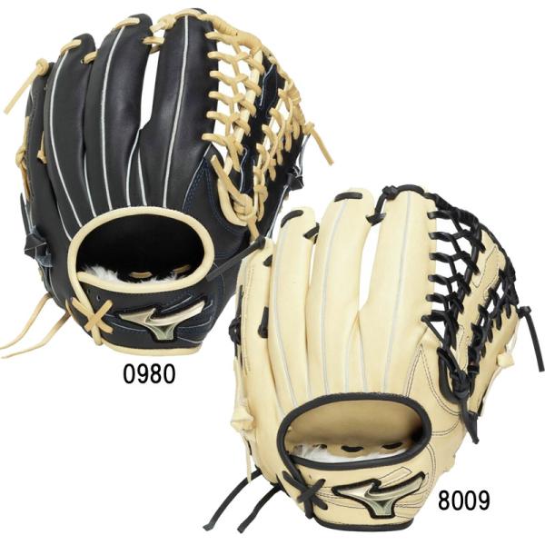 MIZUNO ソフトボール用 グローバルエリートSELECT 外野手向け：サイズ14軽量感と馴染みやすさのあるオーソドックスな仕様のグラブ！■サイズ：14■カラー0980：ブラック×ブロンド8009：ブロンド×ブラック■素材：受球面/背面：...