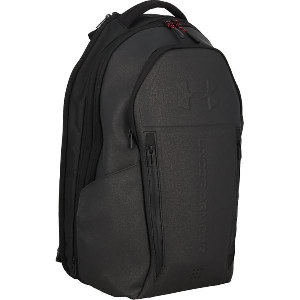 特許出願中の UA サスペンションストラップを搭載。軽量で耐久性に優れるファブリックが動きと連動して伸縮することで、重量感を軽減する。素材：ポリエステル 100%サイズ： UNEXPANDED/W29.5CMXH50CMXD17CM 、 2...