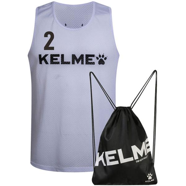 商品の説明前面にKELMEロゴ、背面に足あとマークと2~11の番号付10枚セット。収納袋付メッシュビブス。素材・材質ポリエステル100%原産国:中国カラー:ホワイト関連キーワードサッカー フットサル ビブスセット ベスト スクール 子供