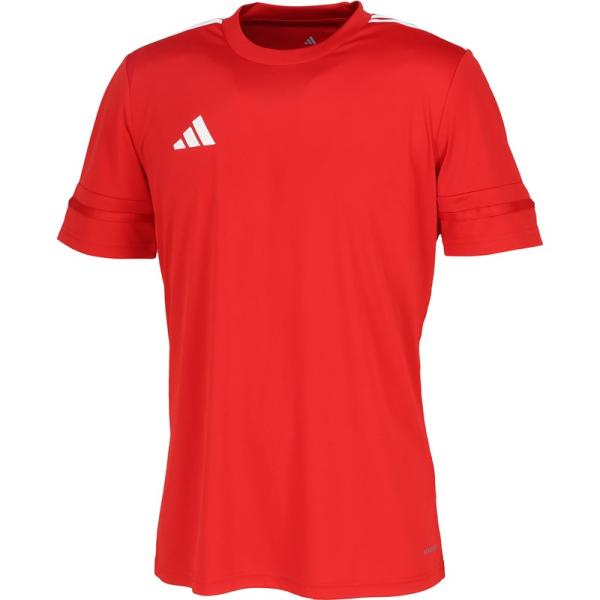 自分たちのサッカーチームの、アイデンティティを表現できるアイテムを見つけよう。カスタム　スクアドラ25シリーズの一つである、半袖アディダス　ジャージー。チームバッジなどを入れられる、すっきりしたクリーンなデザイン。滑らかなインターロックファ...