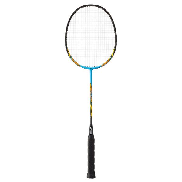 安全性を高めた軽量ラケット。分離しにくいシャフト設計。対象：メンズ・ユニセックス素材：【フレーム】アルミニウム【シャフト】カーボン+ナイロン仕様その他：●推奨張力:16~20lbs付属品：専用ケース生産国：中国製カラー：(470)シアン