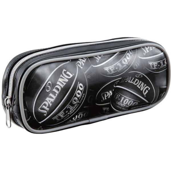 商品の説明ボール柄を大きくプリントしたペンケース、ファスナーを一周ぐるりと開けるとペントレーに早変わり