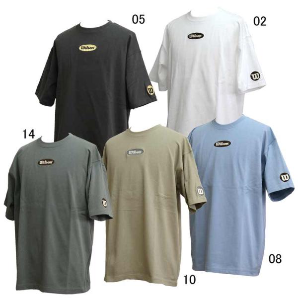 WILSON ビッグシルエットTシャツ 半袖綿100%のビッグシルエットTシャツです。襟元はダブルステッチ仕上げ。■品質：コットン100%■生産国：中国■サイズM(身幅:56.5/着丈:71.5/袖丈:22)L(身幅:59.5/着丈:74....