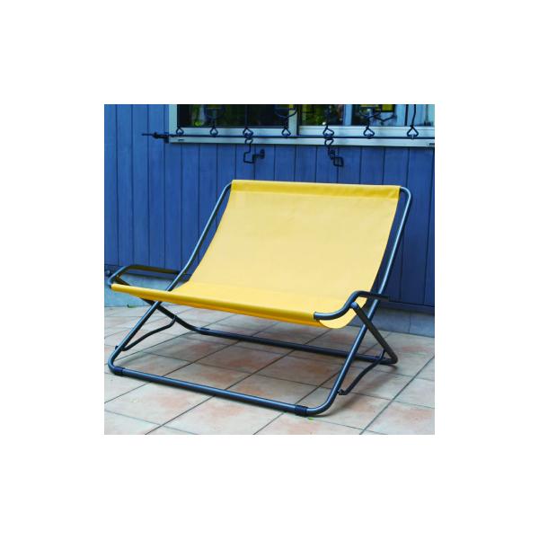 Dondolina-Twin ドンドリーナツイン 2人使いのユニークなロッキングチェア ドンドリーナ・ツイン。大きくゆったりとゆりかごのようにスウィングします。全天候型ファブリックで屋外でご使用いただけます。size：W1000×D1130...