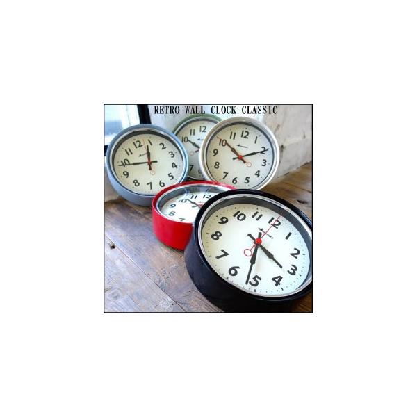 ヴィンテージ＆レトロ感漂う、オシャレなウォールクロック！見やすい文字盤で、懐かしさを感じるレトロ調のヴィンテージ感漂うデザインなので様々なお部屋に活用出来ます！すっきりとしたシンプルなデザインで、寝室やリビングなど、どんなシーンにもフィット...