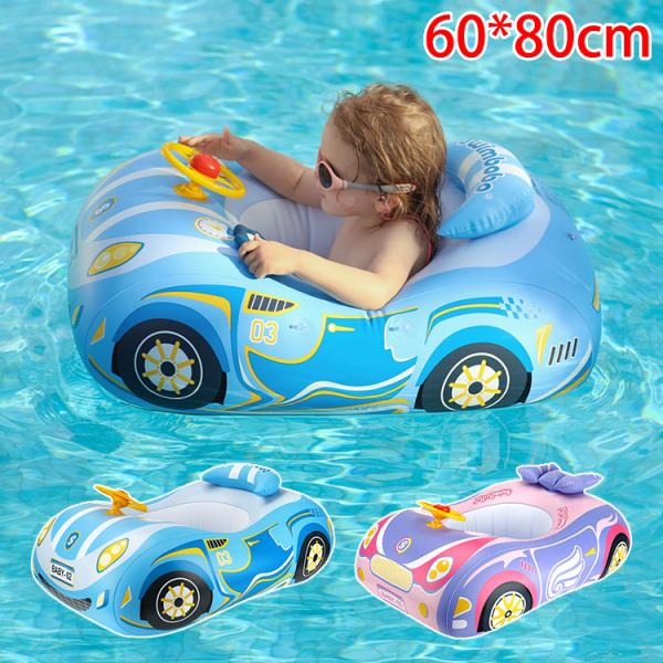 のりものボート ベビーフロート 赤ちゃん浮き輪ブランド名：VIVISHOW標登録番号：第５９１０５４０号■素材：PVC■カラー：ブルー ピンク■サイズ：60*80cm■原産地：中国