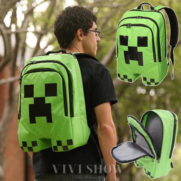 リュック キャラクターグッズ キッズ キッズ用 リュックサック クリーパー 子供用バックパック マイクラ マインクラフト風 グッズ     ポイント利用ブランド名：VIVISHOW商標登録番号：第５９１０５４０号■素材：スパンデックス■サイ...