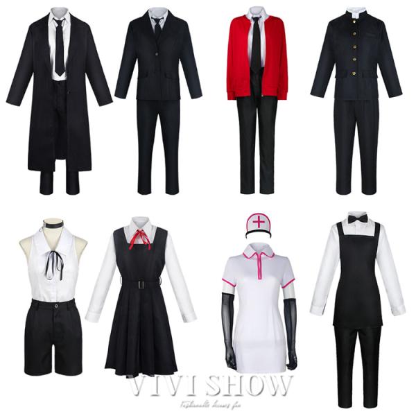 チェンソーマン 全員 コスプレ衣装 マキマ マキマナース服 天使の悪魔 パワー レゼ コスチューム イベント クリスマス変装 ハロウィン仮装      ポイント利用ブランド名：VIVISHOW商標登録番号：第５９１０５４０号■素材：ポリエス...