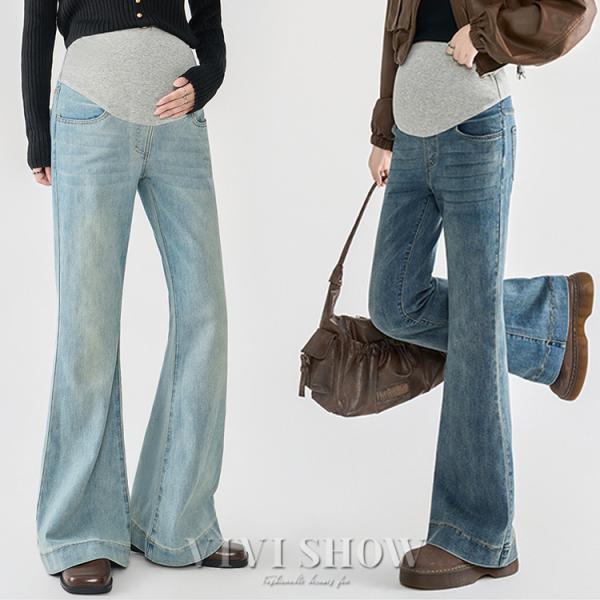 マタニティ パンツ  デニム ジーパン フレア マタニティパンツ デニムパンツ 産前 産後 美脚 マタニティズボン レディース ボトム 妊婦服       ポイント利用ブランド名：VIVISHOW商標登録番号：第５９１０５４０号■素材：デニ...