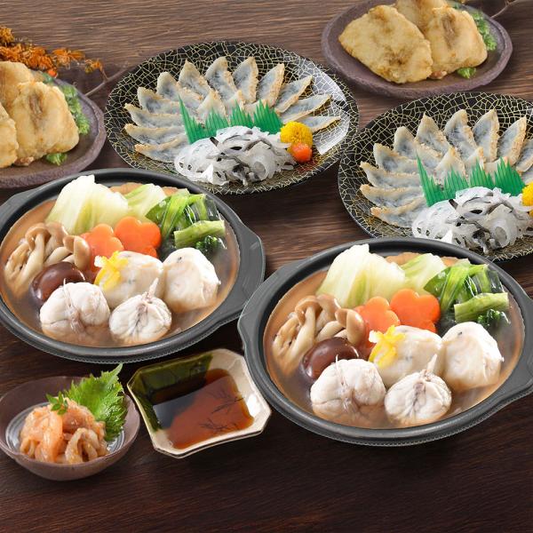 ふくの本場下関の職人による、真ふくのたたき刺身と、電子レンジで簡単調理、野菜・出汁などすべて入ったお一人様用寄せ鍋と詰め合わせた真ふく満喫セットです。風味と旨味を楽しめる真ふくのたたきと、ゆずの香り漂う真ふく寄せ鍋はあっさりしていて、一年中...
