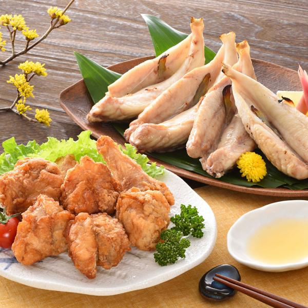 電子レンジで簡単調理。身がやわらかくプリッとしたしろさばふくを使用した油調理済のふく唐揚げと、オリジナルの出汁に漬け込んだ焼き加工済のふく一夜干しをセットにした簡単便利味比べセットです。三方を海に囲まれた水産都市下関を代表するふく。それぞれ...