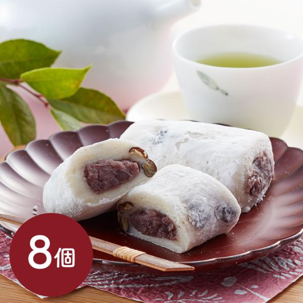 おばあちゃんの原宿 こと東京・巣鴨の和菓子店 とげぬき福寿庵 監修。国産小豆、国産もち米粉を使用し、あんこをお餅で巻いた塩豆大福です。