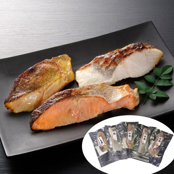 新鮮な海の幸を 粕漬け 、 西京漬け 、 甘味噌漬け の三通りの漬け込みで仕上げました。どれも食欲をそそる一品です。