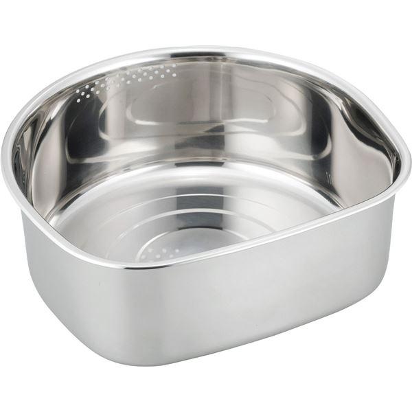 【商品名】 和平フレイズ SUIグート D型洗い桶 ゴム足付 大 SUI-6049 【ジャンル・特徴】 洗いおけ 食器 つけ置き キッチン 洗い物 ステンレス製