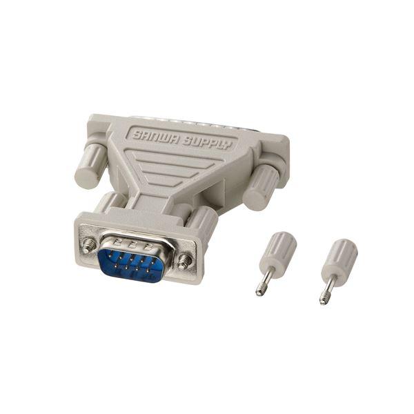 【商品名】 （まとめ） サンワサプライ RS-232C変換アダプタ AD09-9M25MK 【×2セット】 【ジャンル・特徴】 D-sub25pinメスをD-sub9pinオスに変える変換アダプタ（D-sub9pinメスをD-sub25pi...