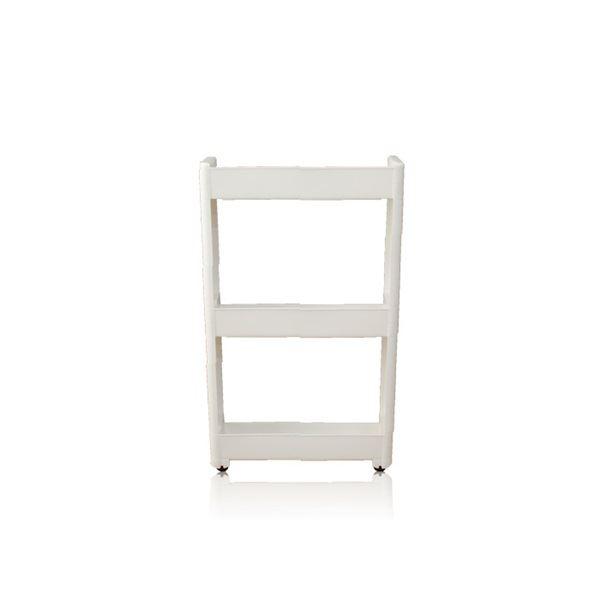 【商品名】 キッチン収納 収納棚 3段 約幅12.5cm ポリプロピレン すき間収納 スマートワゴンFit リビング ダイニング 台所  【ジャンル・特徴】 キッチン 収納 棚 サイド ラック ワゴン 台所 スマートワゴンFit すき間 隙...