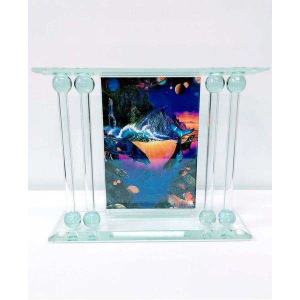 【商品名】立体 クリスタル フォトフレーム クリスチャン リース ラッセン コスモス 写真立て フレーム 額縁 額 【カテゴリ】AV・デジモノ > カメラ・デジタルカメラ > フォトフレーム 【特徴】立体 クリスタル フォトフレ...