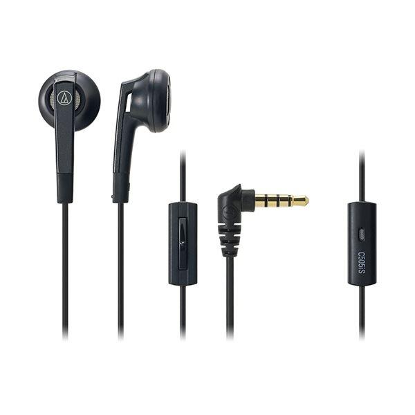 【商品名】 （まとめ） オーディオテクニカスマートフォン用インナーイヤーヘッドホン ブラック ATH-C505iS BK 1個 【×3セット】