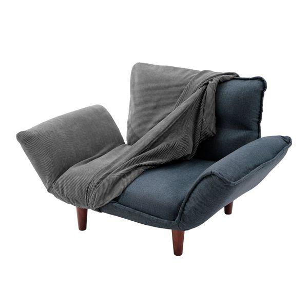 【商品名】 1人掛けカウチソファ専用カバー ライトグレー 本体別売 【ジャンル・特徴】 脱着が簡単な1人掛けカウチソファ専用洗えるカバー