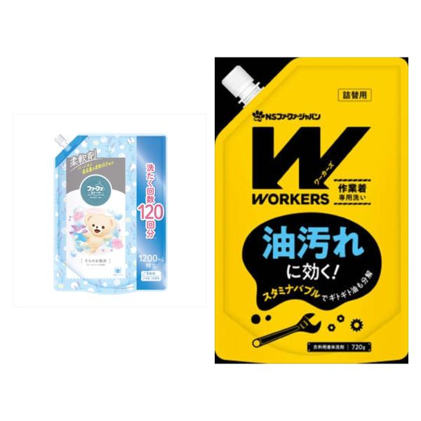 【商品名】【セット品】洗?ケア 衣料用液体洗剤＆柔軟剤 2点セット お洗?まとめ買い 部屋干し対応 【カテゴリ】otoriyose