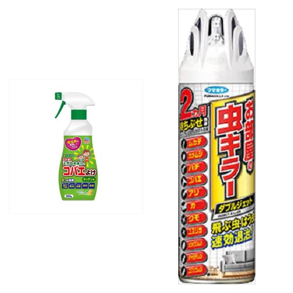 【商品名】【セット品】コバエ駆除スプレー ＆ 室内殺虫スプレー 2点セット 春の害虫対策 【カテゴリ】otoriyose
