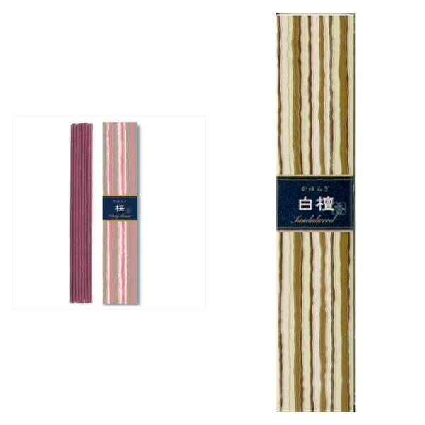 【商品名】スティックお香 2種アソート 桜&amp;白檀 かゆらぎ 和の香り 日本製 【カテゴリ】otoriyose 【特徴】スティックお香 2種アソート 桜&amp;白檀 かゆらぎ 和の香り 日本製