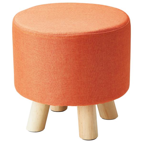 ちょこっと座りたいときにとても便利なミニスツール。 お部屋の雰囲気がぱっと明るくなる、キュートなカラーも魅力。 size：Φ28 h28cm 素材：ポリエステル・天然木 原産国：中国○商品によって色合いが若干違う事があります。○商品には個体...