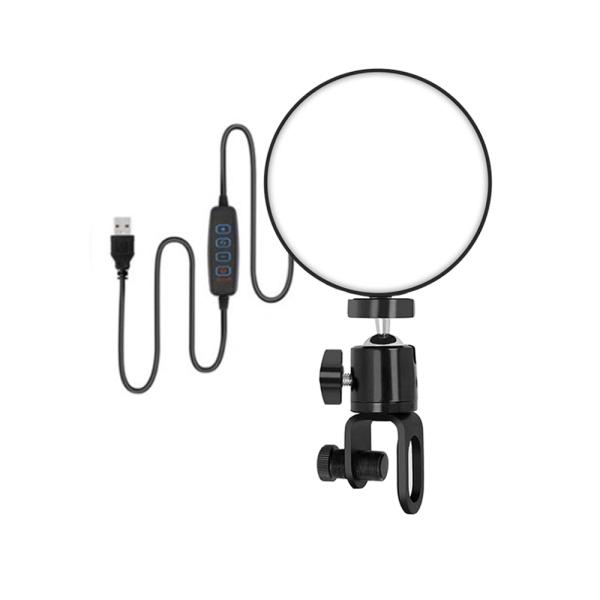 ■4インチ コンパクトLEDライト■USB Type-A給電式（5V/2A）ACアダプタ・パソコン・モバイルバッテリーなど■色調整：3色（電球色・中間色・白色）■明るさ調整：10段階■サイズ：ライト直径 9.5cm　厚み 1.8cm■重量：...