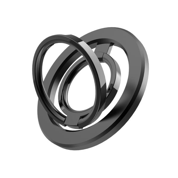 ■MagSafe対応マグネットリング 2段可変タイプ■MagSafe非対応のスマホにも対応：付属のマグネットシールをご使用ください。■アーム：ダブルアーム■180°フリップブラケット■素材：亜鉛合金■サイズ：φ57.4mm×厚み5mm（収納...