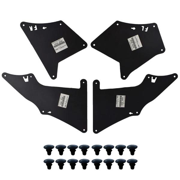 フェンダーライナー/フェンダーシールWith送料保持クリップ!Guaranteedフィット!High品質耐久性のある天気 &amp;amp; 塩プルーフevaゴム!Keeping飛散水やエンジンコンパートメントゴミを!適合車種:トヨタランド...