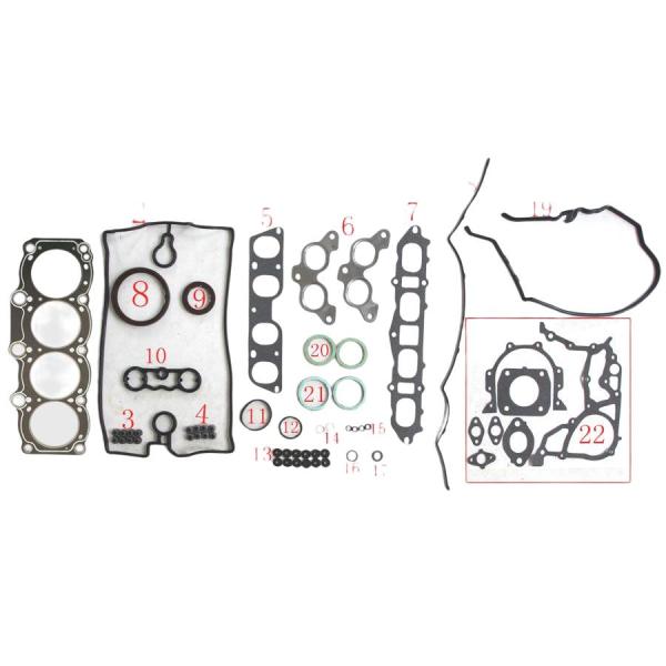 トヨタmr 2 ii (sw _) セリカ2.0 16v用3sgeフルガスケットセット自動車スペアパーツガスケットガソリンエンジン部品04111-74220 50251500エンジン:3sge車名/モデル: トヨタmr 2 ii (sw _...
