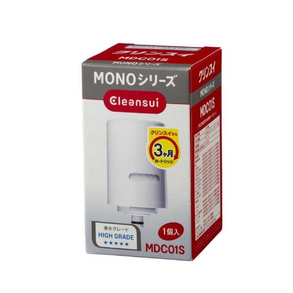 〇商品解説■三菱ケミカルクリンスイ　 MONOシリーズの交換用カートリッジ■カートリッジ1個入り【製品仕様】●主な対応機種：MDシリーズ●ろ材の種類：中空糸膜(ポリエチレン)、イオン交換繊維、活性炭●ろ過流量：1.6L/分●ろ材の交換時期の...